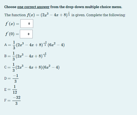 Solved Choose one correct answer from the drop-down multiple | Chegg.com