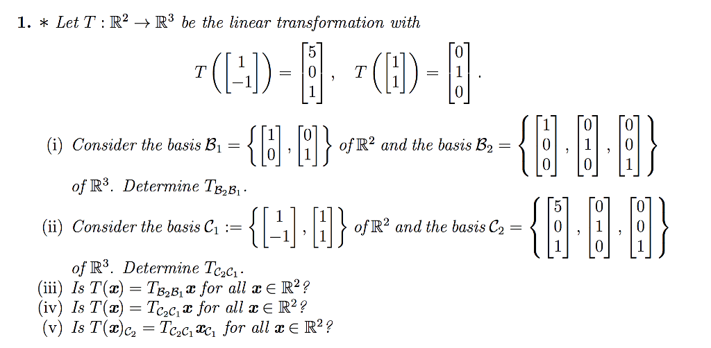 Solved APPLIED LINEAR ALGEBRA PLEASE show all work. | Chegg.com