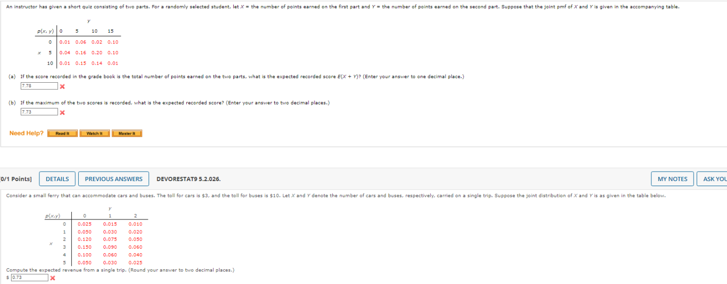Solved x (b) If the maximum of the two scores is recorded, | Chegg.com