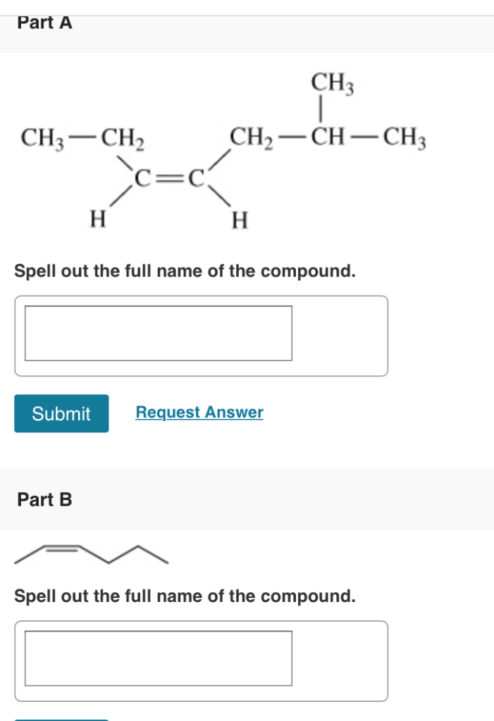 Solved Part A CH CH3 CH2 CH2 CH CH3 Spell out the full name | Chegg.com