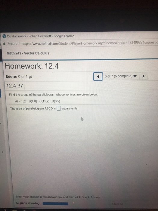 Solved Do Homework - Robert Heathcott Google Chrome 을 Secure | Chegg.com