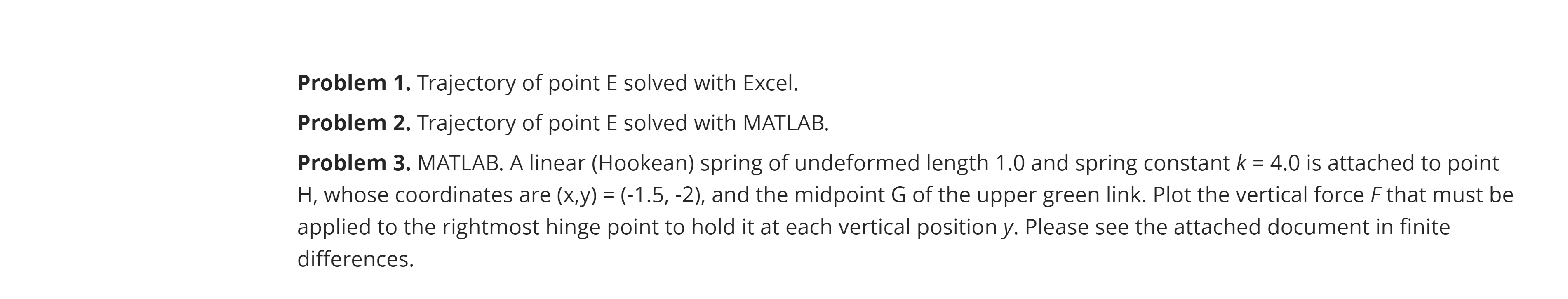 Work out the trajectory of the right-most hinge point | Chegg.com