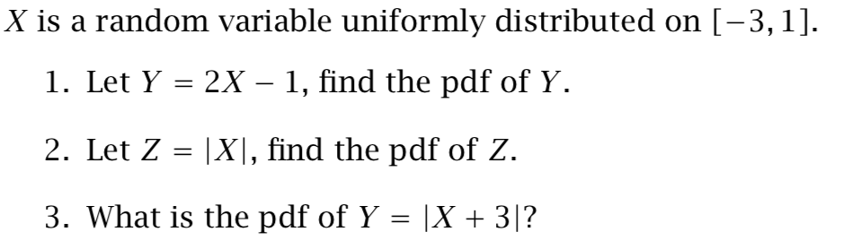 Solved X is a random variable uniformly distributed on | Chegg.com
