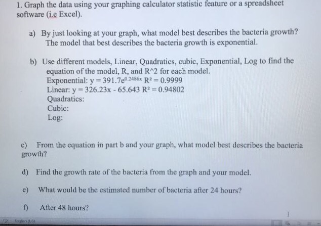 Solved In a Microbiology class laboratory experiment the | Chegg.com