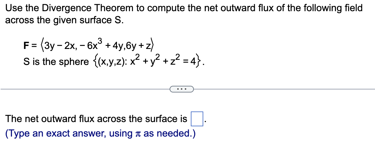 Solved Use the Divergence Theorem to compute the net outward | Chegg.com