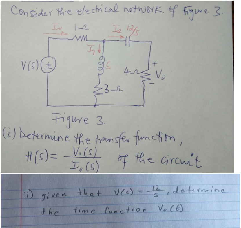 Solved Consider the electrical network of Figure 3. ما بل ها | Chegg.com