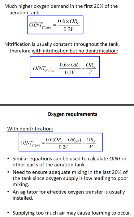 Solved 1. [Aeration tank sizing, oxygen requirements] A | Chegg.com