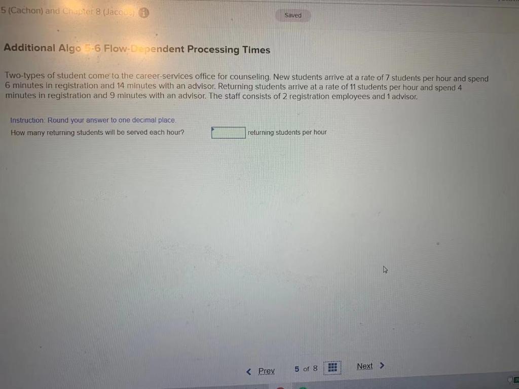 Solved 5 (Cachon) and Chapter 8 (Jacob Saved Additional | Chegg.com