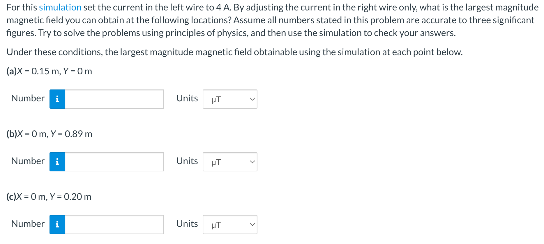 I have tried using the formula B = (u0)(I)/(2pi)(r) | Chegg.com