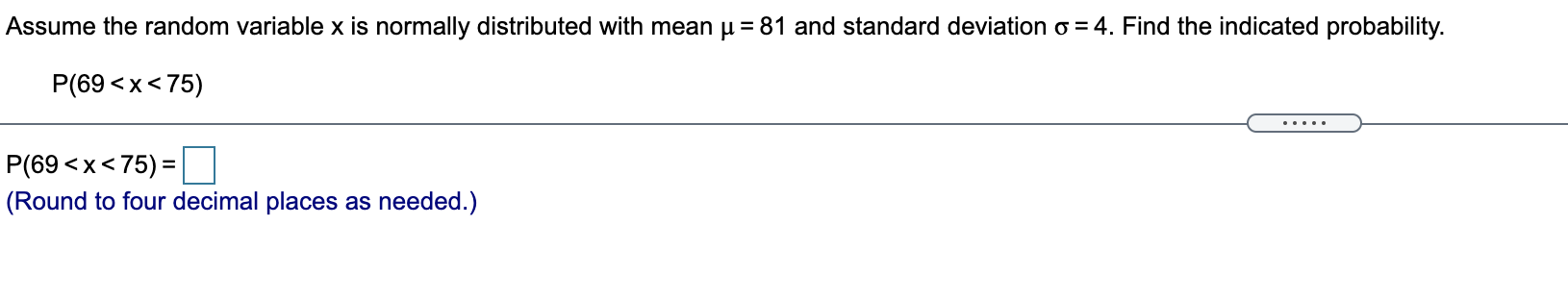 Solved Assume the random variable x is normally distributed | Chegg.com