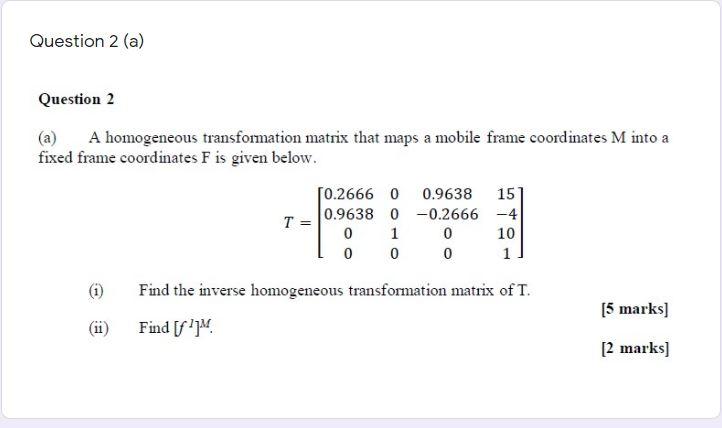 Question 2 (a) Question 2 A homogeneous | Chegg.com