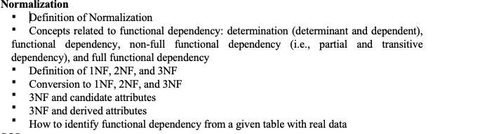 Solved Normalization • Definition of Normalization . | Chegg.com