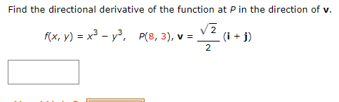 Solved Use Theorem 13.9 to find the directional derivative | Chegg.com