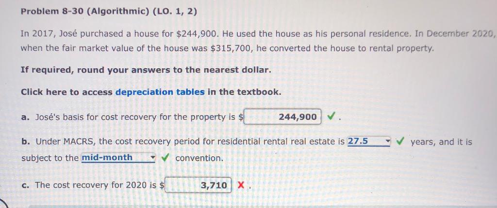Solved Problem 8-30 (Algorithmic) (LO. 1, 2) In 2017, José | Chegg.com