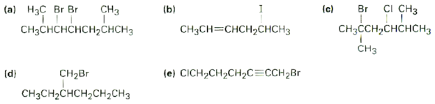 Solved (b) (c) (a) H3C Br Br CH3 ill CH3CHCHCHCH2CHCH3 | Chegg.com
