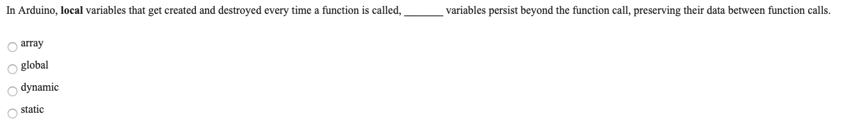 Solved In Arduino Local Variables That Get Created And 0760