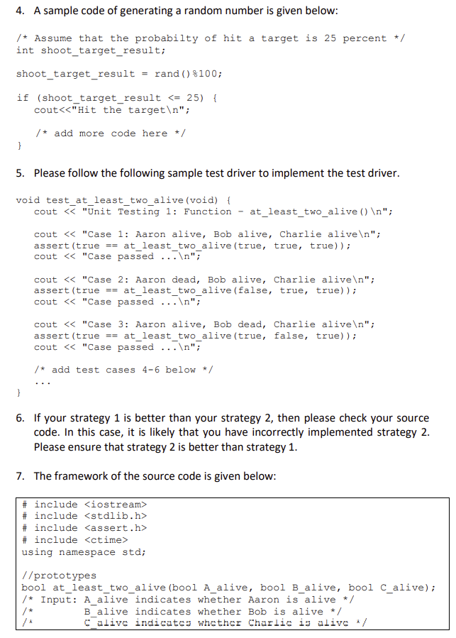 Solved Please help me with this C++ program. The following | Chegg.com