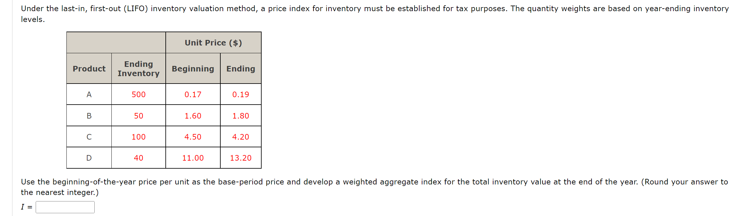 Solved the nearest integer.) I=A certain manufacturing | Chegg.com