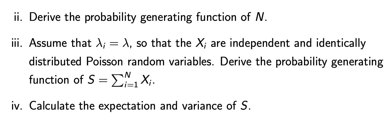 (14 marks) In the notes we derived the probability | Chegg.com