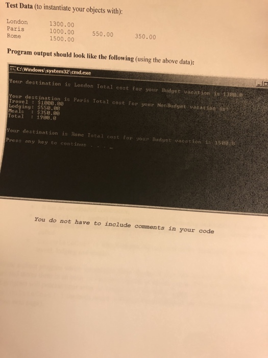 Solved I. Write an abstract superclass encapsulating a | Chegg.com