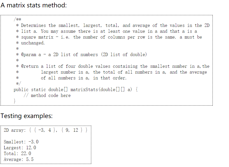 Solved Write and test the following class and methods. The | Chegg.com