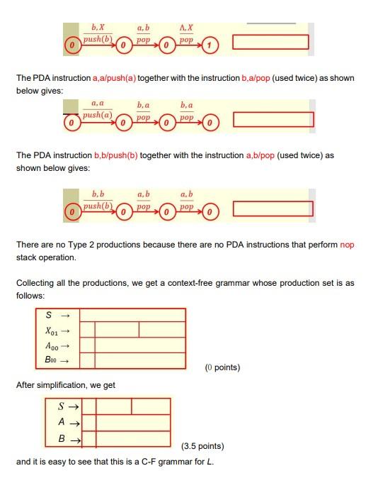Solved 4given The Following Empty Stack Pda 75 Points 4 