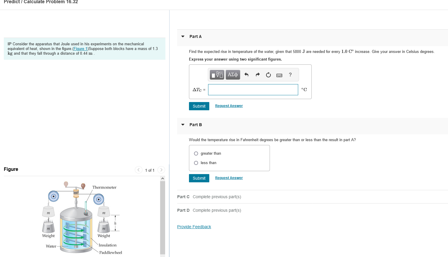Solved Predict / Calculate Problem 16.32 IP Consider the | Chegg.com