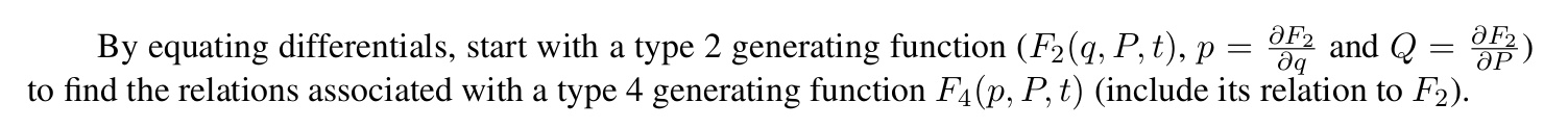 Solved By equating differentials, start with a type 2 | Chegg.com
