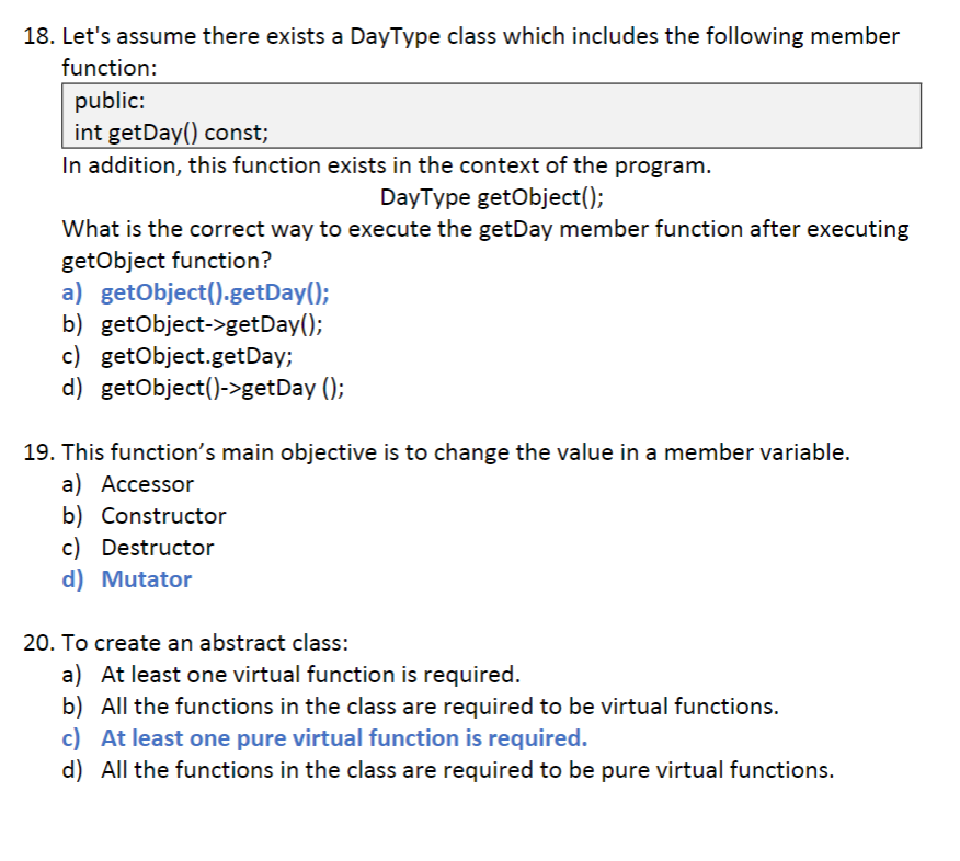 Solved (20 points) Multiple choice. Circle the one best | Chegg.com