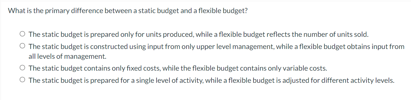 Solved What is the primary difference between a static | Chegg.com