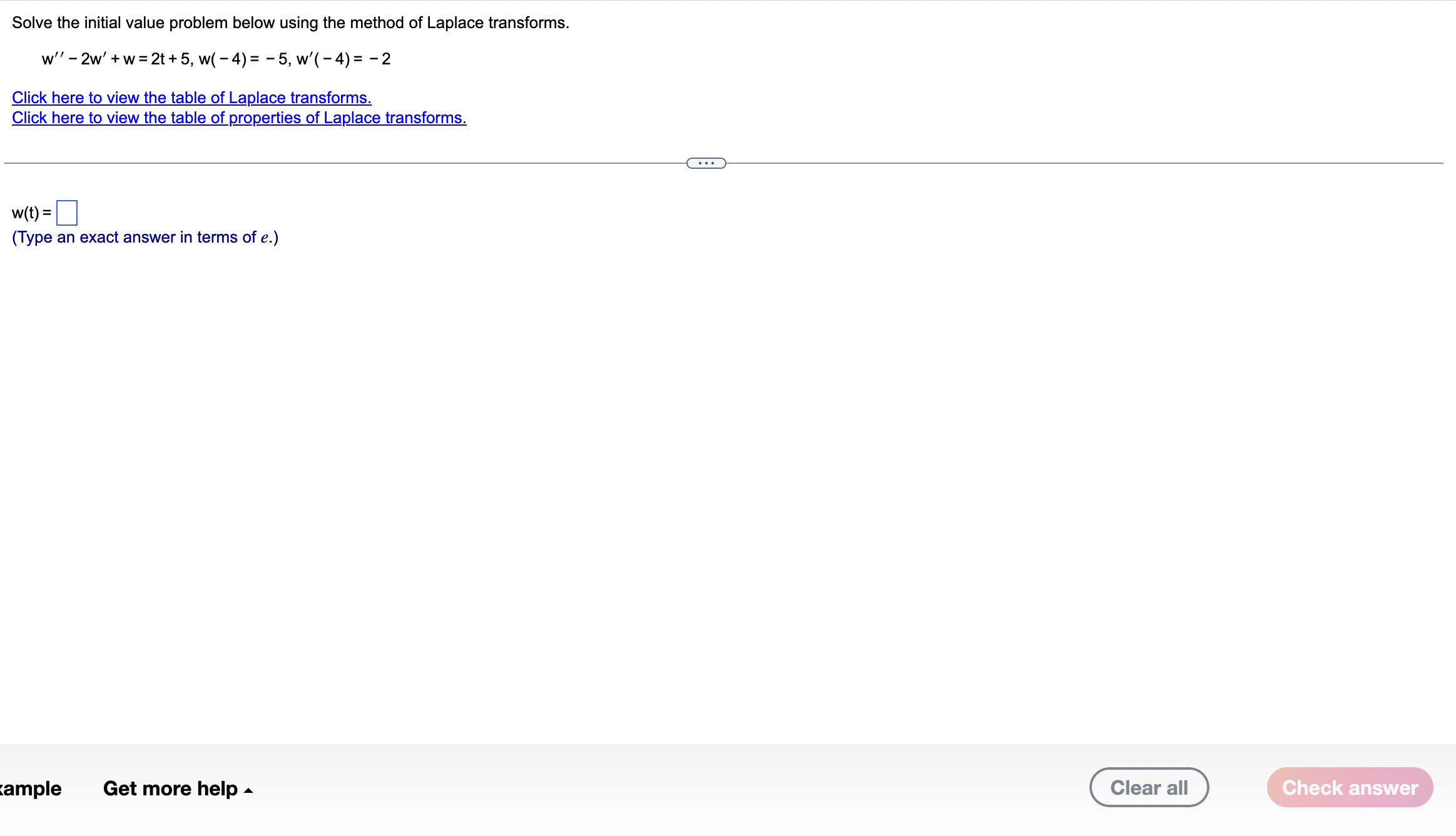 Solved Solve the initial value problem below using the | Chegg.com
