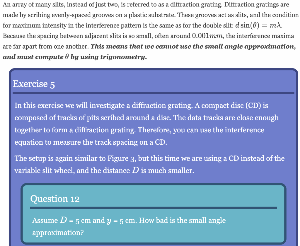 Solved An array of many slits, instead of just two, is | Chegg.com