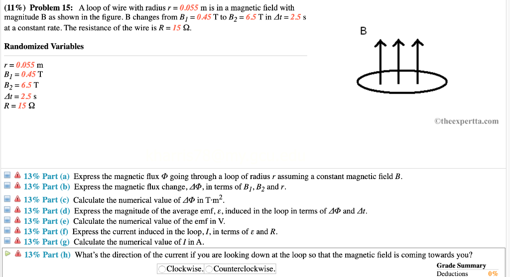 Solved 11 Problem 15 A Loop Of Wire With Radius R 0