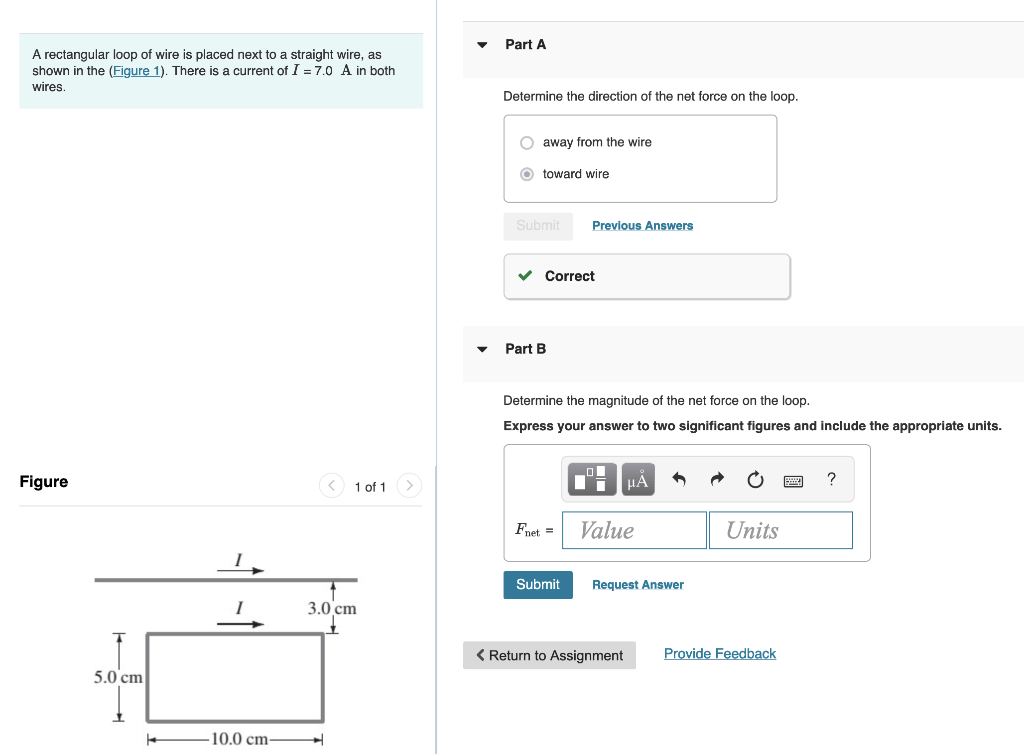 Solved A rectangular loop of wire is placed next to a | Chegg.com