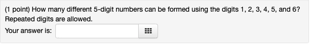 Solved (1 point) How many different 5-digit numbers can be | Chegg.com