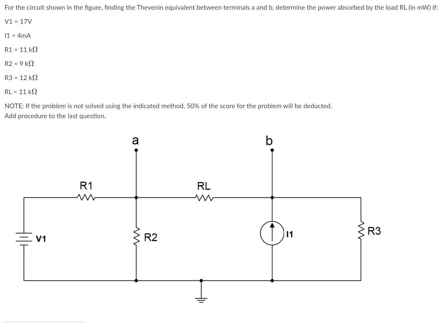 Solved For the circuit shown in the figure, finding the | Chegg.com