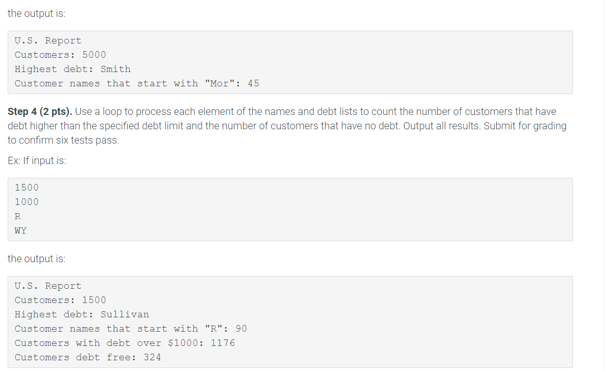 Solved Program Specifications Write a program to search | Chegg.com