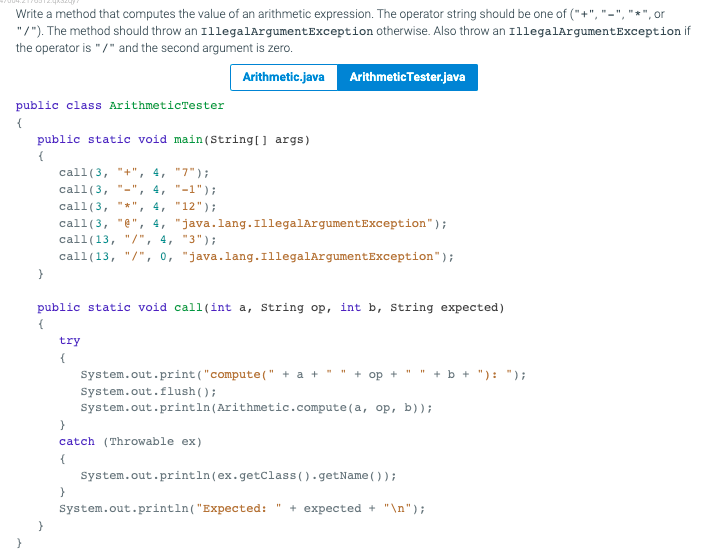 Solved In Java Compute The Value Of An Arithmetic Expression Chegg