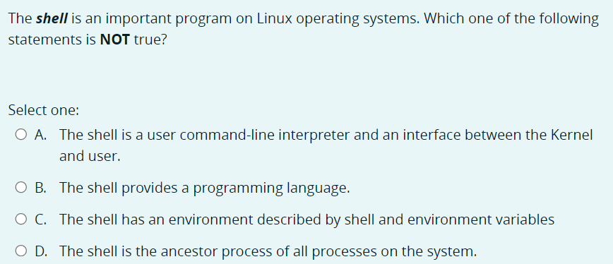 Solved Which of the following statements about git is not | Chegg.com