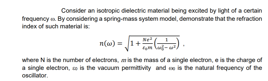 Solved Consider an isotropic dielectric material being | Chegg.com