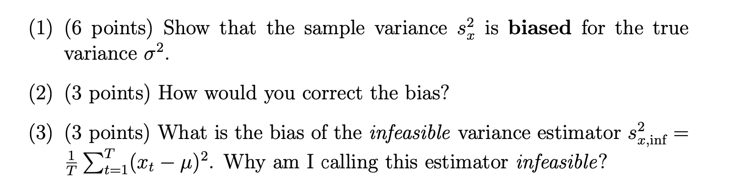 Solved Problem 2 (Review of methods). (40 points) Assume an | Chegg.com