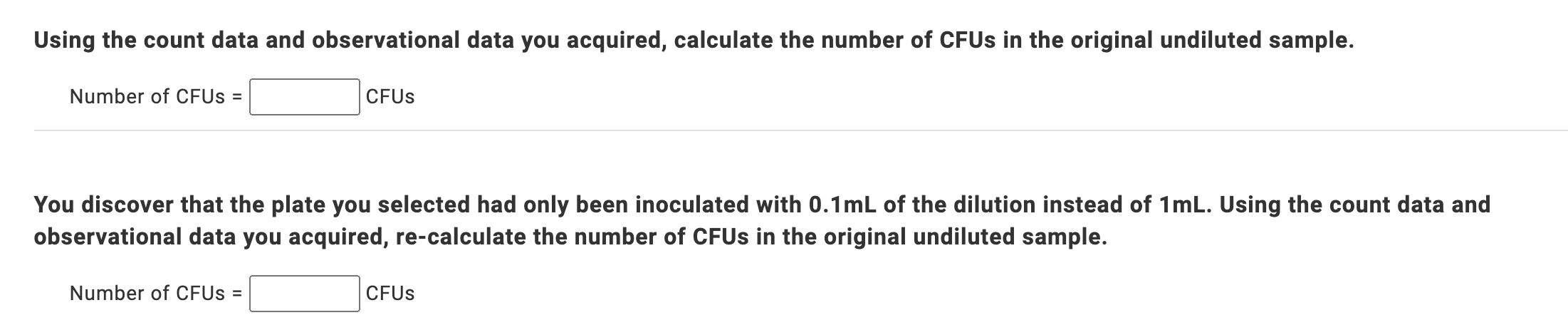 Solved Using the count data and observational data you | Chegg.com