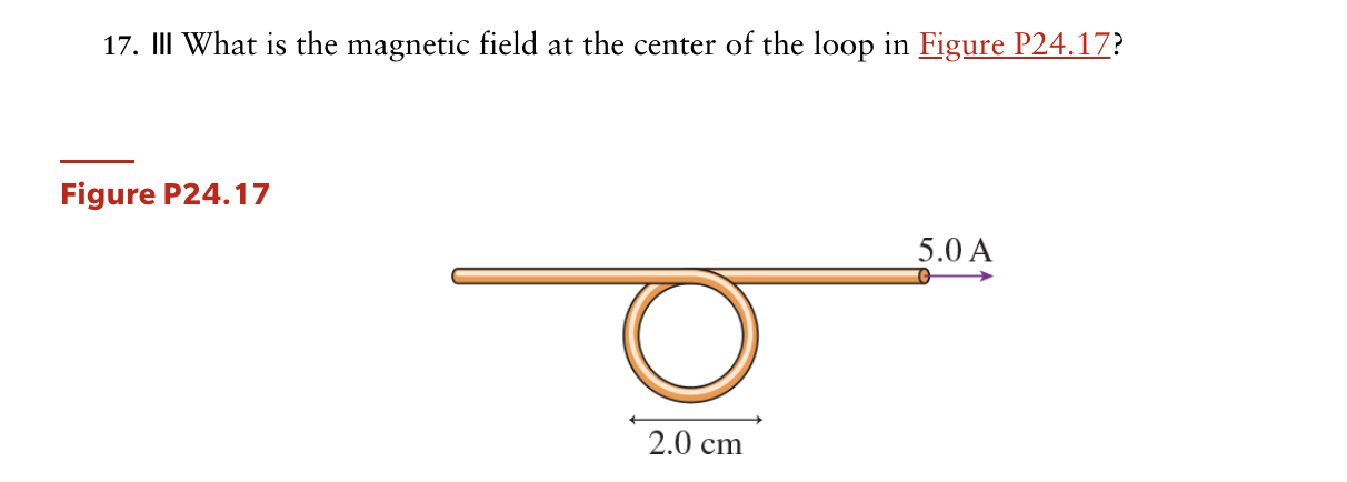 Solved 17. III What is the magnetic field at the center of | Chegg.com