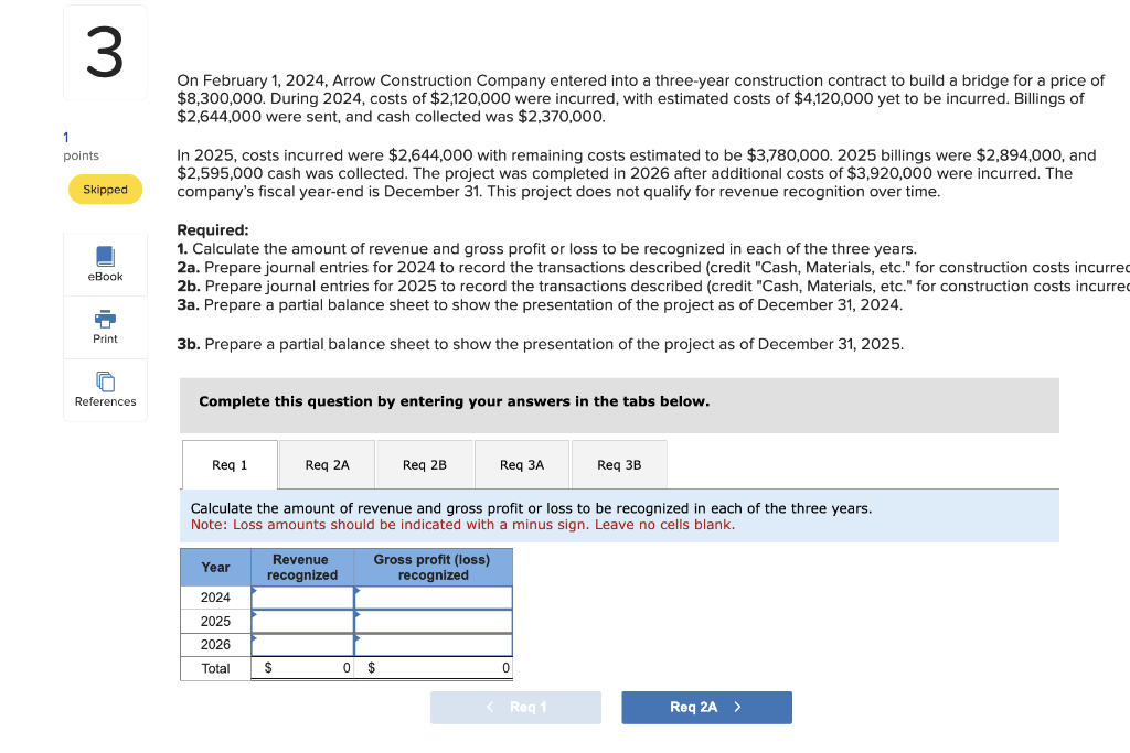 Solved On February 1, 2024, Arrow Construction Company | Chegg.com