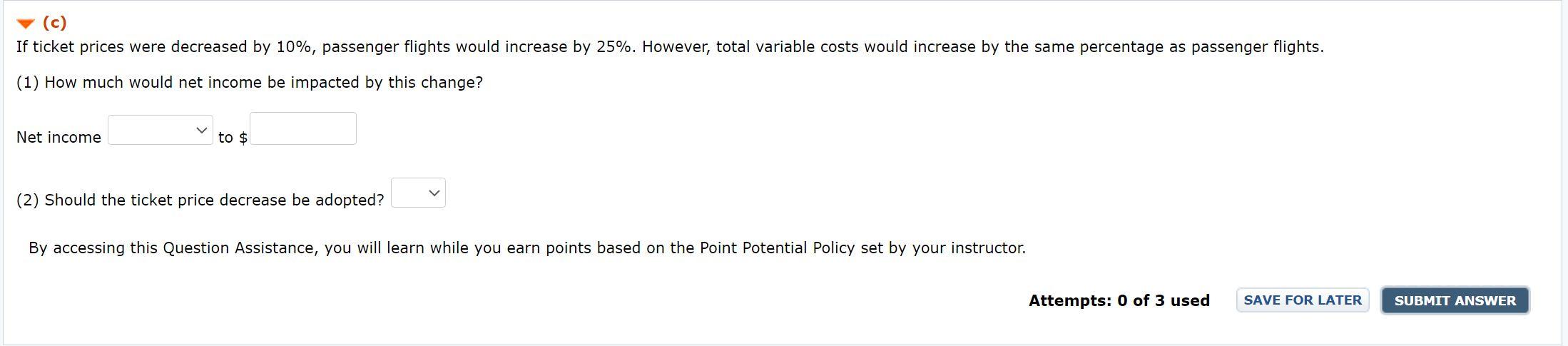 Solved Exercise 6-4 (Part Level Submission) Comfi Airways, | Chegg.com