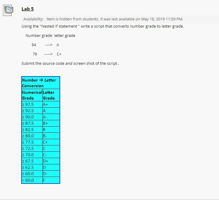 Solved In linux : Using the nested if statement write a | Chegg.com
