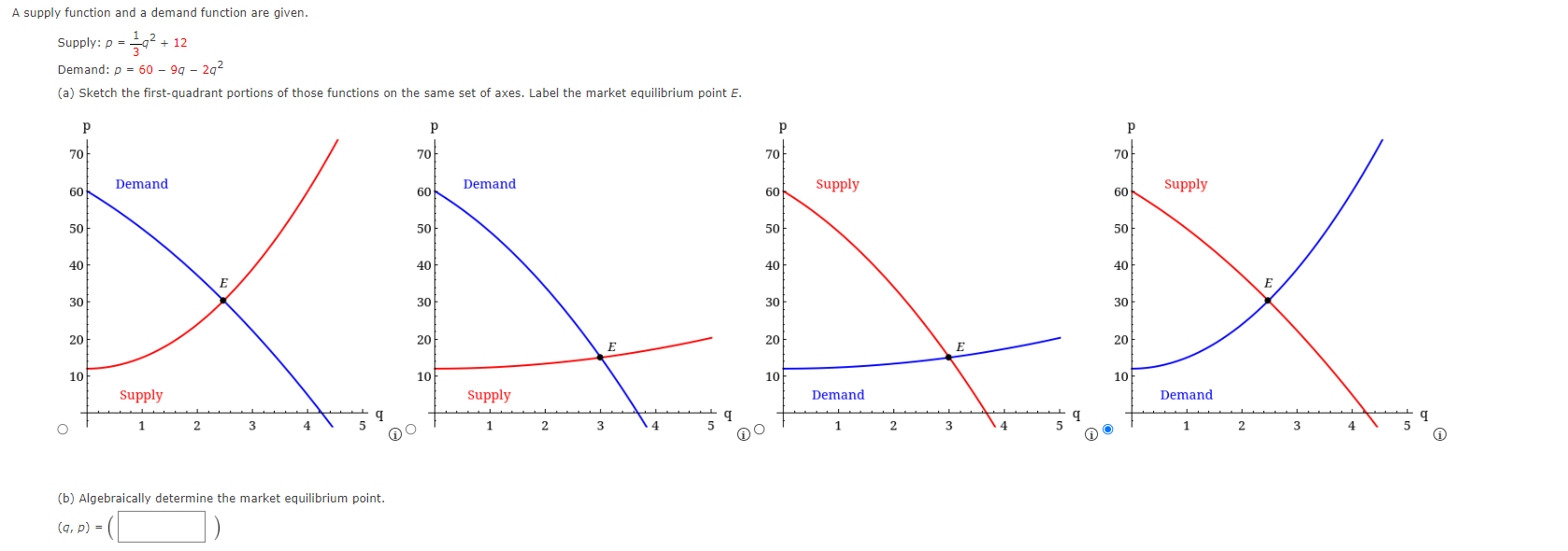 Solved Determine whether the function's vertex is a maximum | Chegg.com