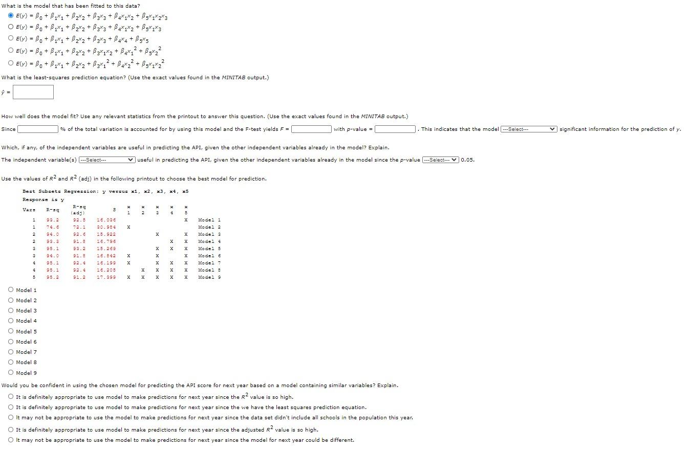 Solved The Academic Performance Index (API) has been used to | Chegg.com