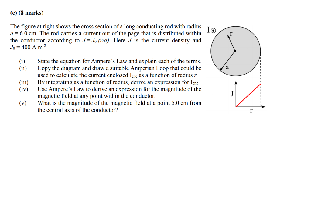 Solved (a) (4 marks) Two parallel vertical wires are | Chegg.com