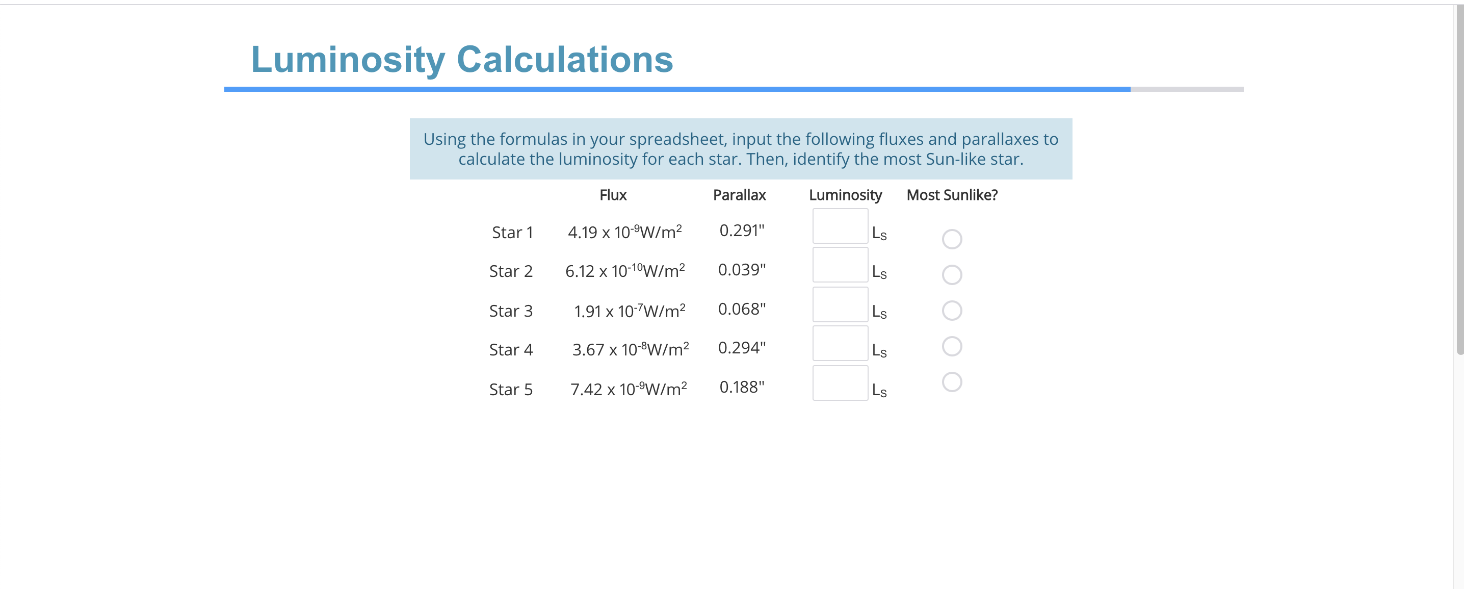Solved Using the formulas in your spreadsheet, input the | Chegg.com